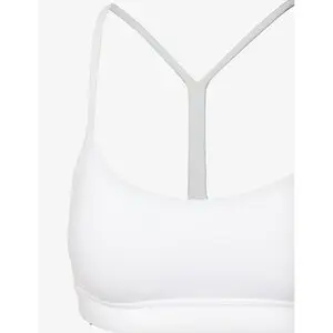 Lululemon Flow Y Logo Mid-support Sports Bra - White