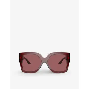 Versace Ve4402 Square-frame Acetate Sunglasses Red
