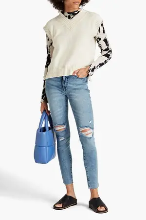 Good American Good Legs Midrise Skinny Jeans - Light Denim