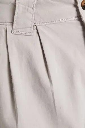 Ba&sh Pleated Lyocell-blend Shorts