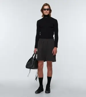 Balenciaga Printed Jersey Shorts