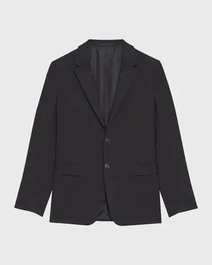 Theory Chambers Stretch Wool Blazer Black