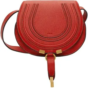 Chloé Chloé Purple Small Marcie Saddle Bag 636 Red Flame