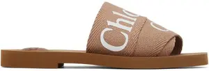 Chloé Chloé Black Woody Mules - 26c Pink Tea