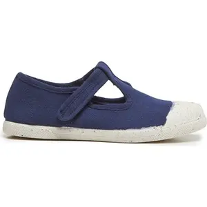 CHILDRENCHIC T-strap Canvas Sneakers - Navy