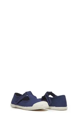 CHILDRENCHIC T-strap Canvas Sneakers - Navy