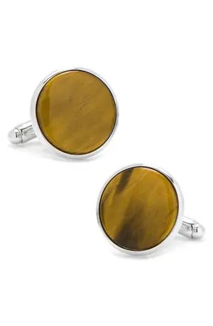 CUFFLINKS, INC. Cufflinks Silver And Tigers Eye