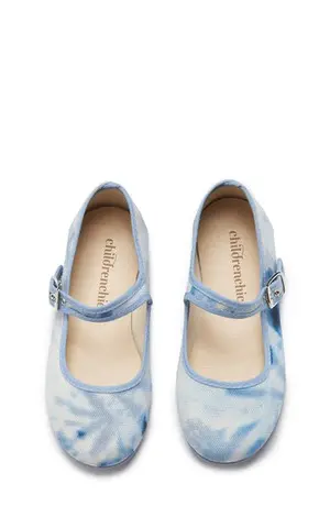 CHILDRENCHIC Tie-dye Mary Jane Canvas Sneakers - Tie Dye Blue