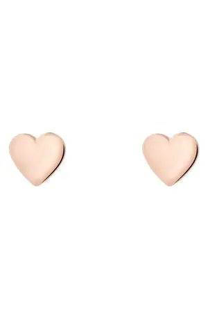 Ted Baker London Harly Heart Stud Earrings - Rose Gold