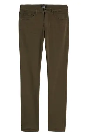 Paige Transcend Lennox Slim Tapered Leg Five Pocket Pants - River Moss