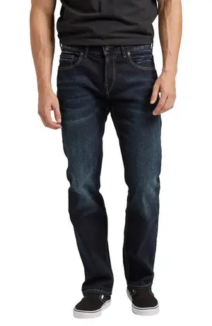 SILVER JEANS CO. Allan Straight Leg Jeans - Indigo