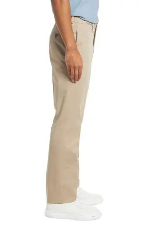 Berle Charleston Fine Line Stretch Twill Pants - Khaki