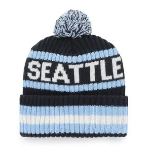 '47 Seattle Kraken Bering Cuffed Knit Hat With Pom