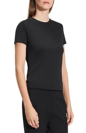 Theory Tiny Apex Organic Pima Cotton T-shirt - Black