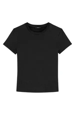 Theory Tiny Apex Organic Pima Cotton T-shirt - Black