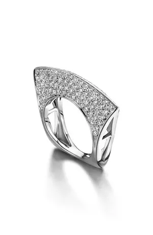 DRIES CRIEL DRIES CRIEL Lotus Diamond Ring White Gold