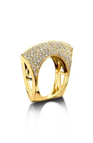 DRIES CRIEL Lotus Diamond Ring - Yellow Gold