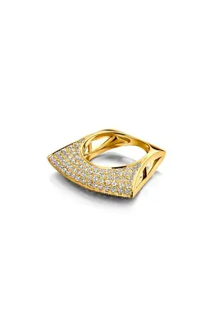 DRIES CRIEL Lotus Diamond Ring - Yellow Gold