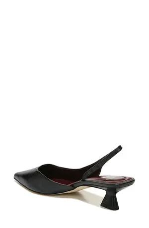 Franco Sarto Devin Kitten Heel Slingback Pump - Black