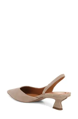 Franco Sarto Devin Kitten Heel Slingback Pump - Chinchilla