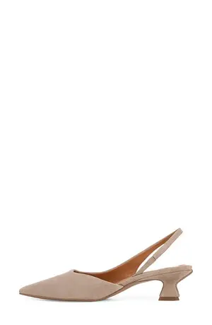 Franco Sarto Devin Kitten Heel Slingback Pump - Chinchilla