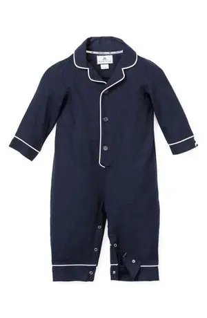 PETITE PLUME Baby One-piece Pajamas - Navy