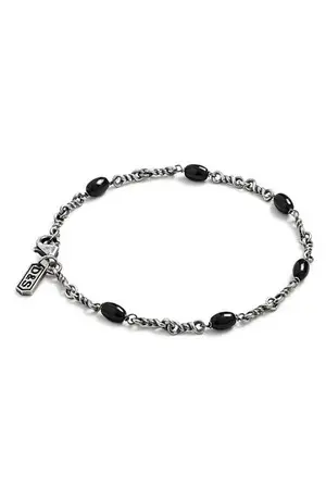 DEGS & SAL Twisted Chain Bracelet - Black