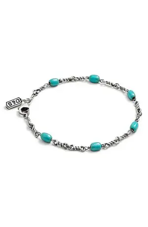 DEGS & SAL Twisted Chain Bracelet - Turquoise