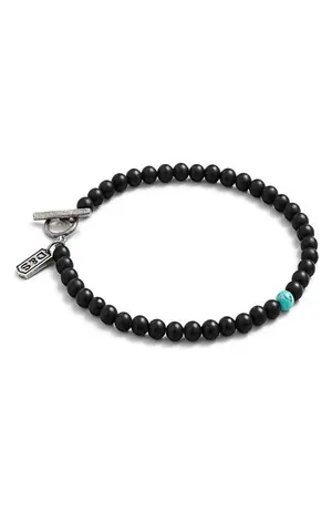 DEGS & SAL Beaded Bracelet - Black