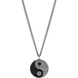 DEGS & SAL Yin Yang Pendant Necklace - Black