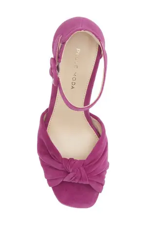 Pelle Moda Anesa Strappy Platform Sandals - Orchid