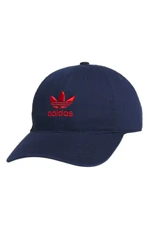 Adidas Originals By Alexander Wang Relaxed Baseball Cap - Night Indigo/better Scarlet