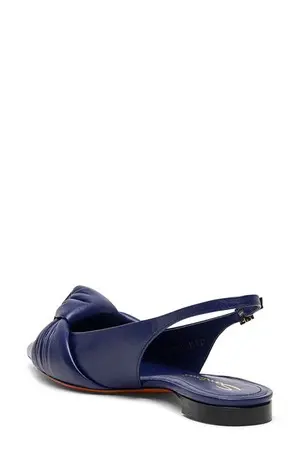 Santoni Slingback Pointed Toe Flat