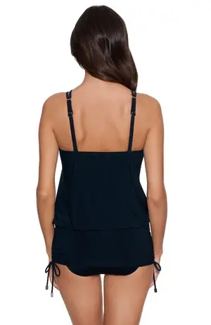 MAGICSUIT® Susan Keyhole Skirted One-piece Swimsuit - Black