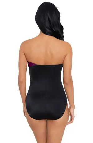 Magicsuit Goddess Colorblock One-shoulder Convertible One-piece Swimsuit - Jam