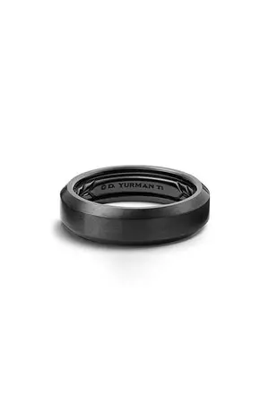 David Yurman David Yurman Beveled Band Ring Blk Ttn