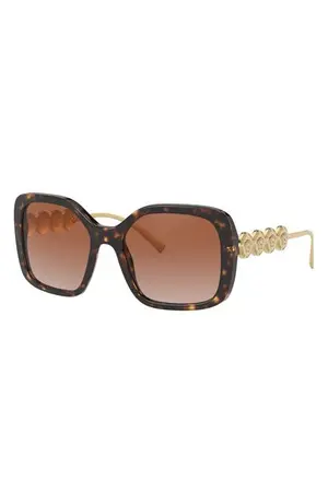 Versace 53mm Square Sunglasses - Havana