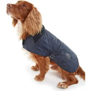 Barbour Quilted Dog Coat - Navy