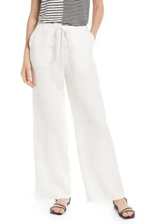 Rails Emmie Drawstring Linen Pants - White