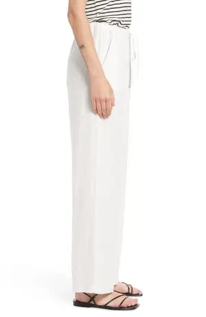 Rails Emmie Drawstring Linen Pants - White