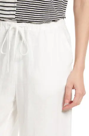 Rails Emmie Drawstring Linen Pants - White