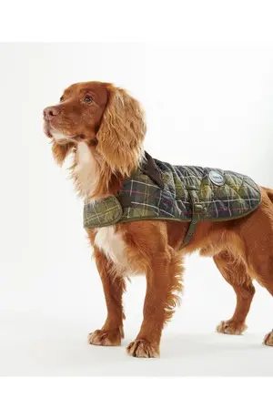 Barbour Quilted Tartan Dog Coat - Classic