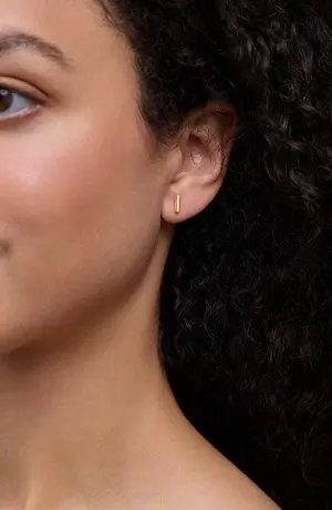 Bony Levy 14k Gold Bar Stud Earrings