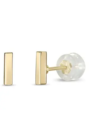 Bony Levy 14k Gold Bar Stud Earrings - Yellow Gold