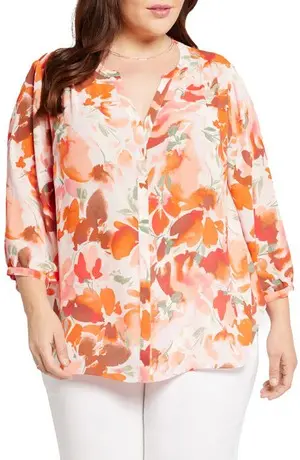 Women's Long Sleeve Button Cuff Blouses
