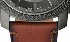 Fossil Machine Leather Strap Watch - Brown