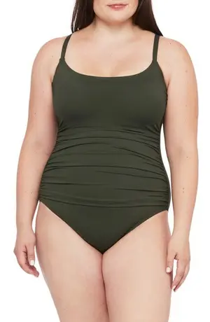 La Blanca Island One-Piece Swimsuit Olive