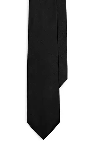 Ralph Lauren Purple Label Ralph Lauren Purple Label Peau De Soie Silk Neck Tie Black
