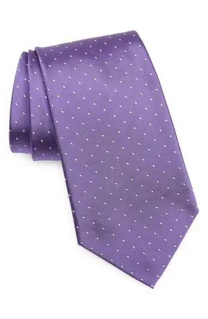 Ralph Lauren Purple Label Polka Dot Standard Neck Tie - Purple