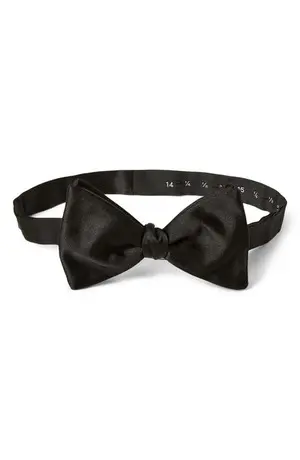 Ralph Lauren Purple Label Pre-tied Silk Bow Tie - Black